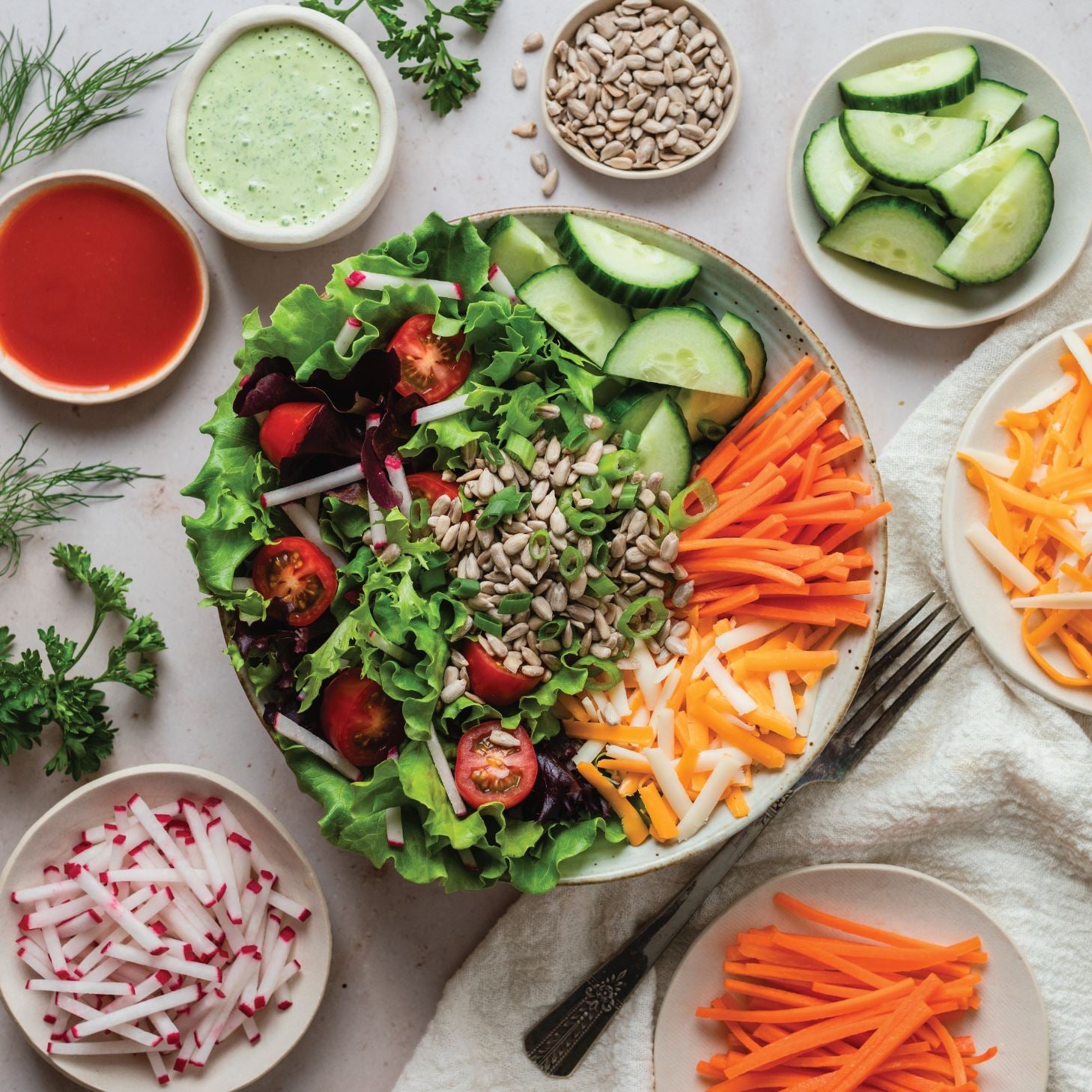 Buffalo Ranch Salad – Inspired Go